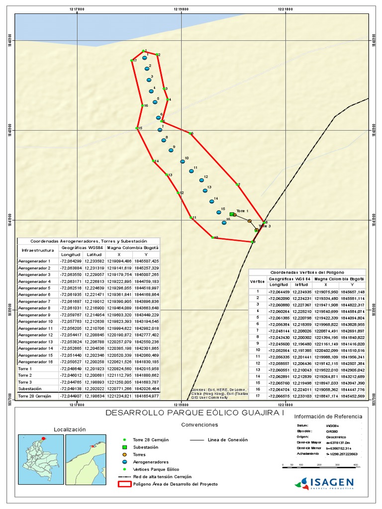 PE Guajira I - Mapa Polígono Area Desarrollo | PDF