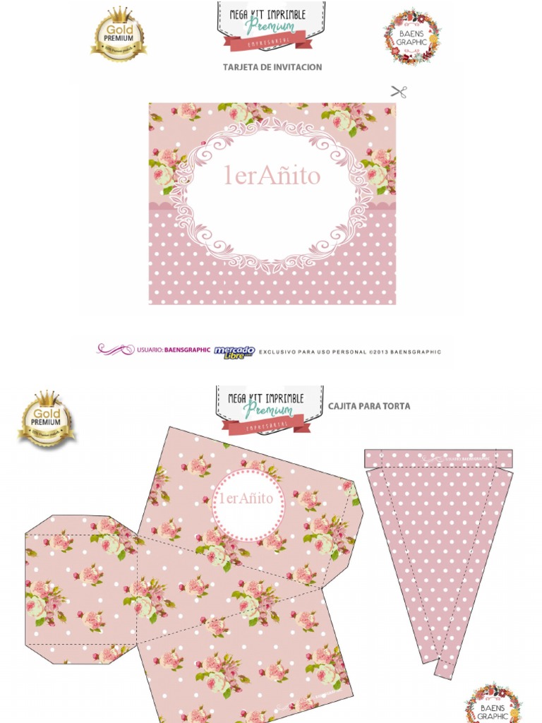 KIT EDITABLE SHABBY CHIC OBSEQUIO | PDF