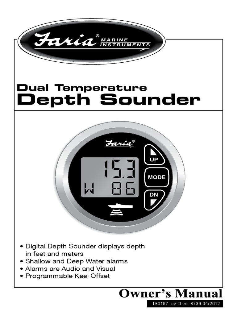 Faria Depth Sounder Troubleshooting Guide | PDF | Electrical Connector ...