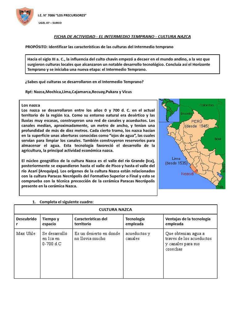 SEMANA 2 - INTERMEDIO TEMPRANO - NAZCA | PDF | Andes | Era precolombina