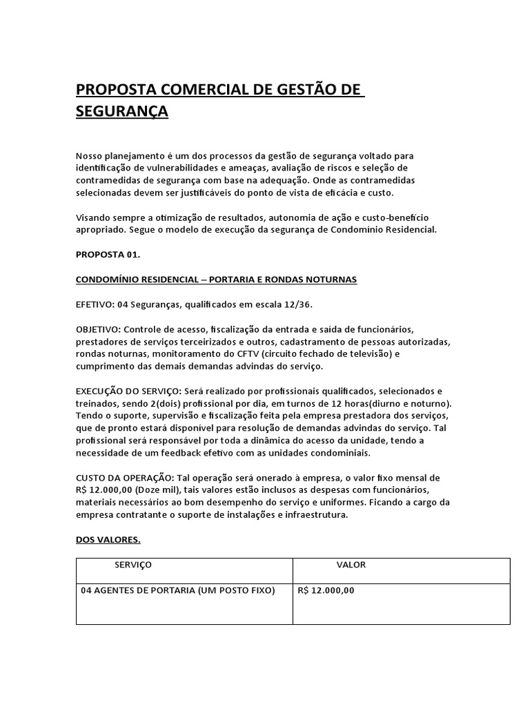 Proposta Comercial | PDF