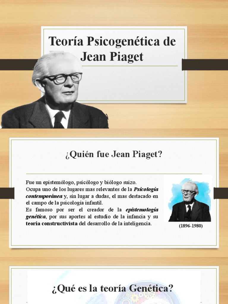 Teoría Psicogenética de Jean Piaget - Soledad Marite Curallan | PDF ...