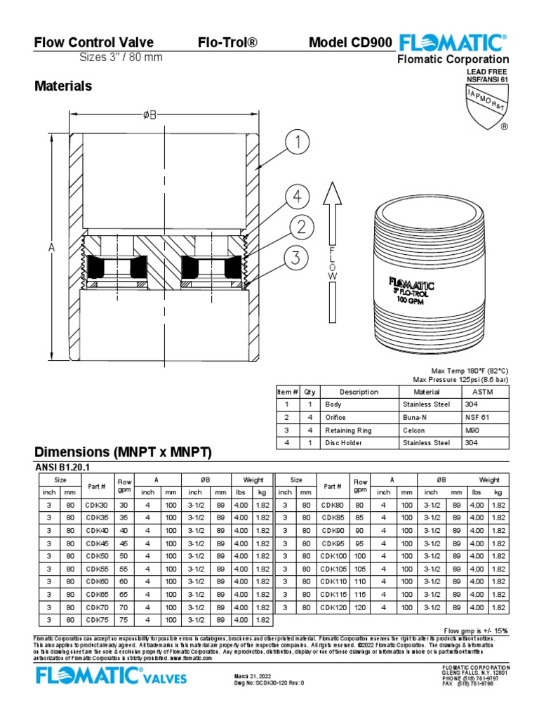 Flowmatic 3CD900 | PDF