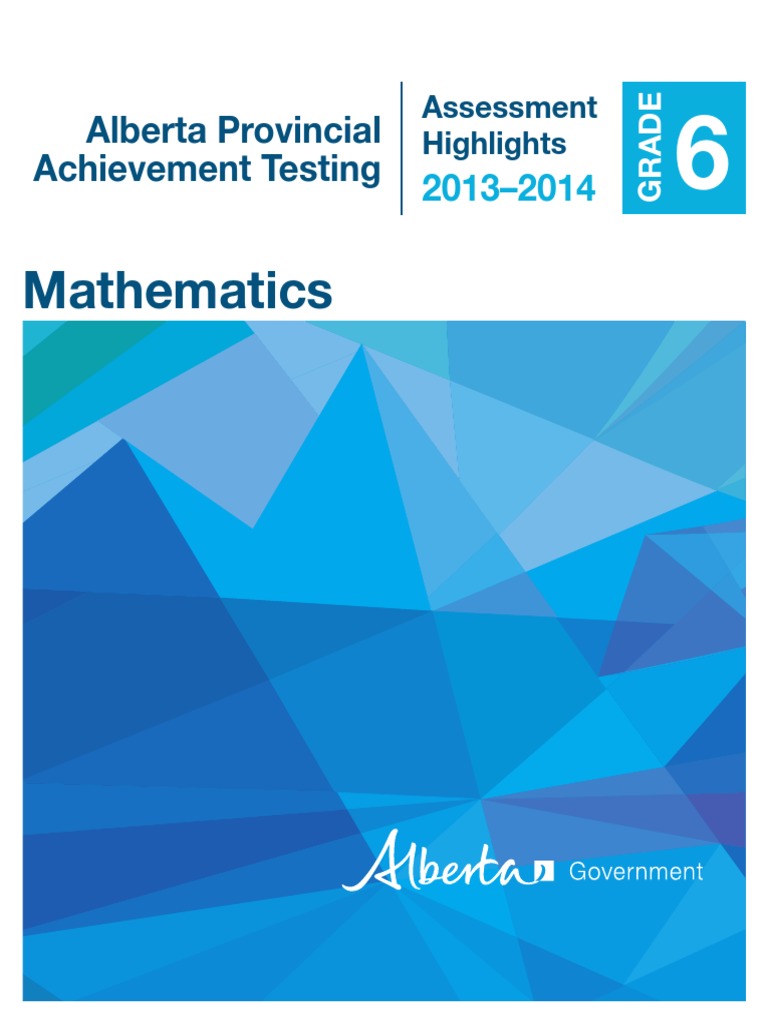 06 Math6 Assess 2014 | PDF | Equations | Triangle