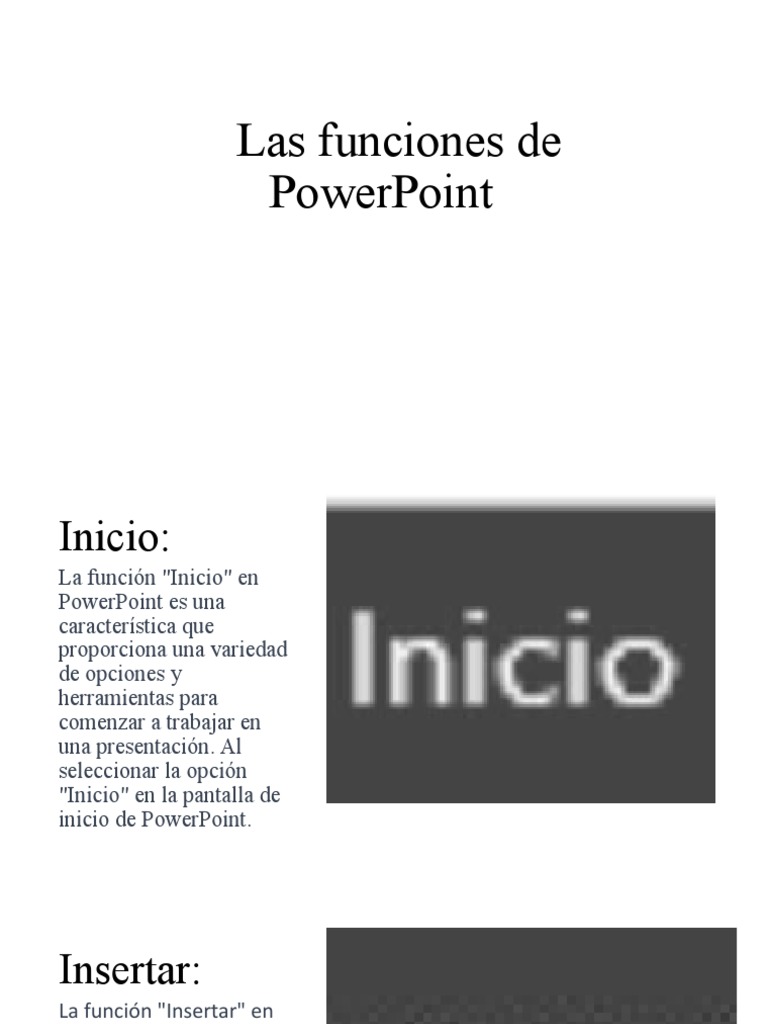 Las Funciones de PowerPoint | PDF