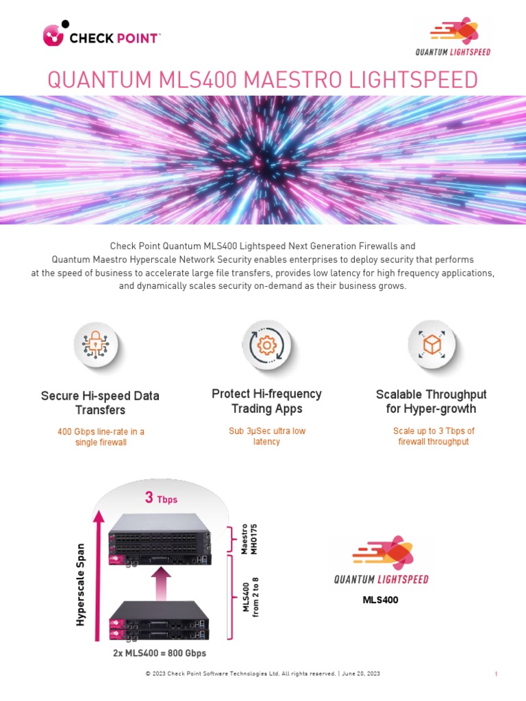 mls400 Lightspeed Firewall Datasheet | PDF