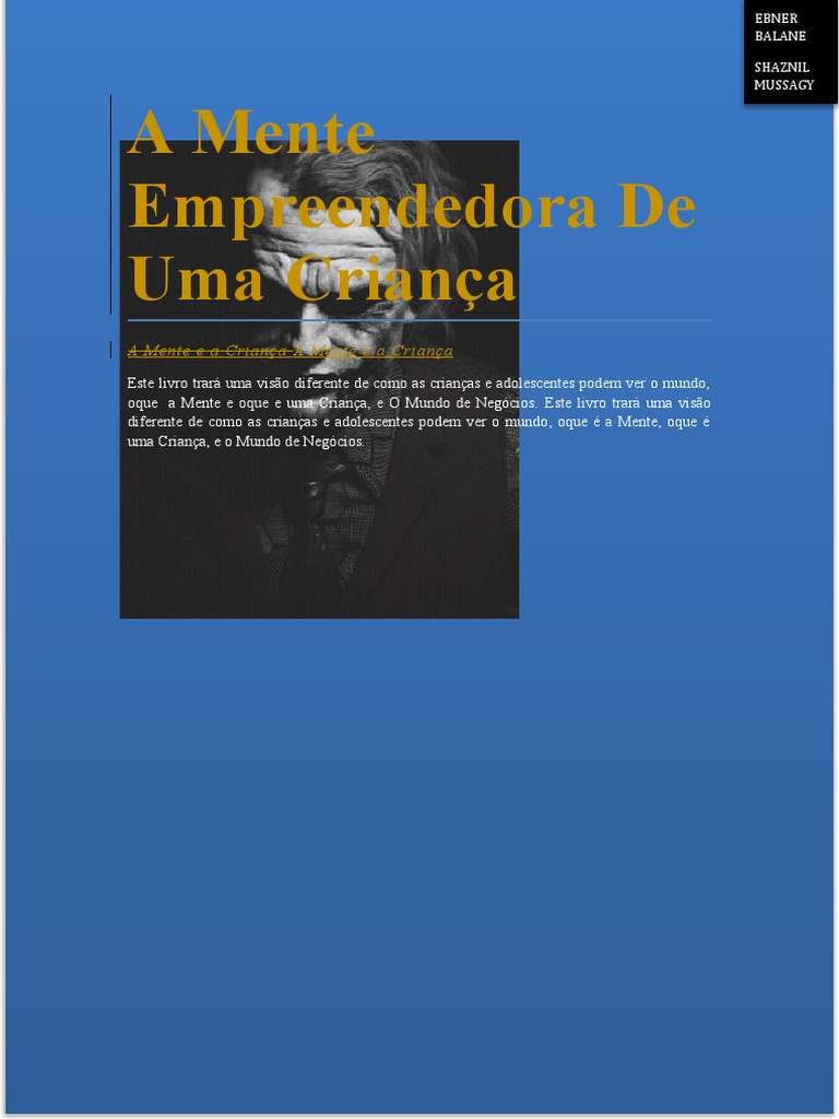 A Mente Empreendedora de Uma Crianca | PDF