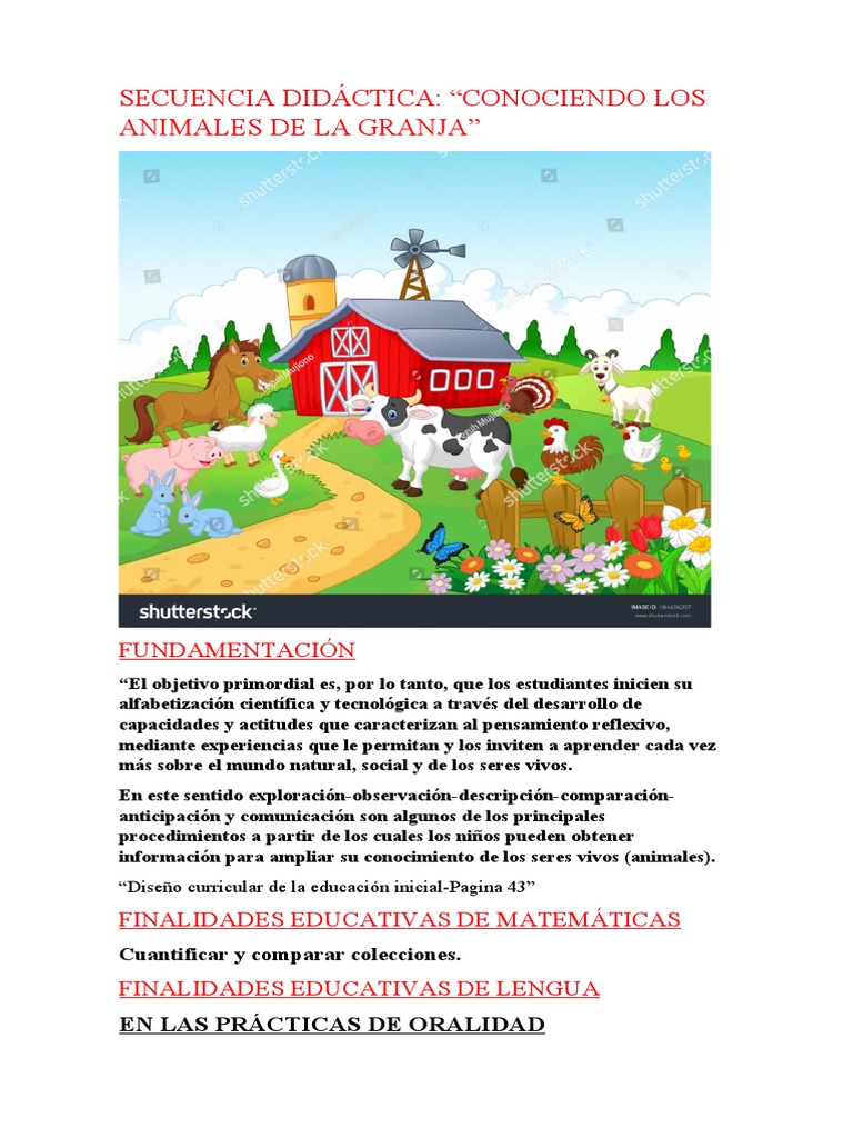 Animales de Granja para Niños | PDF | Cognición | Comunicación humana