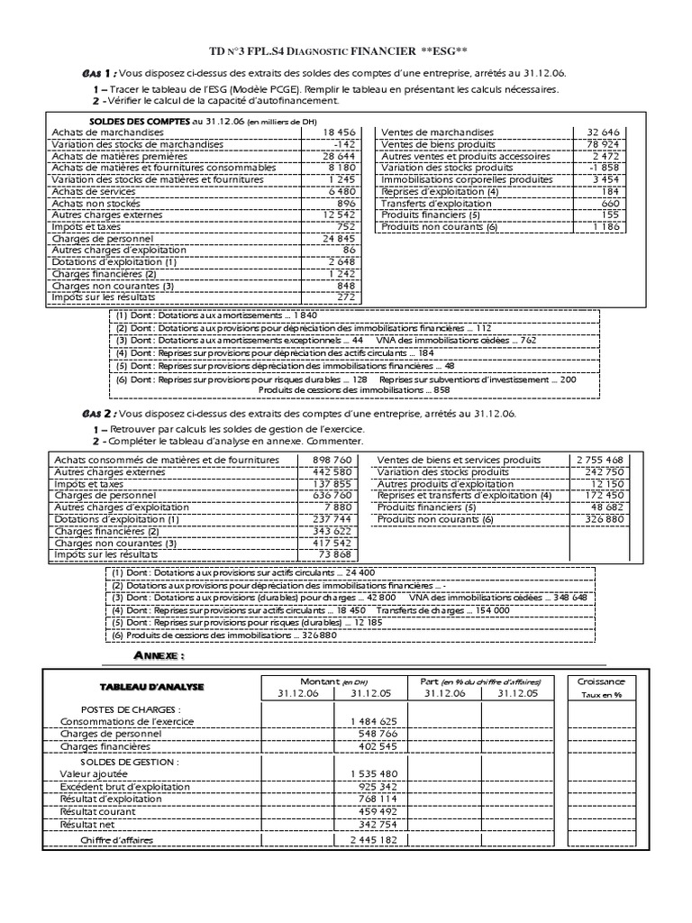 TD S4 Esg | PDF | Immobilisations | Dépréciation