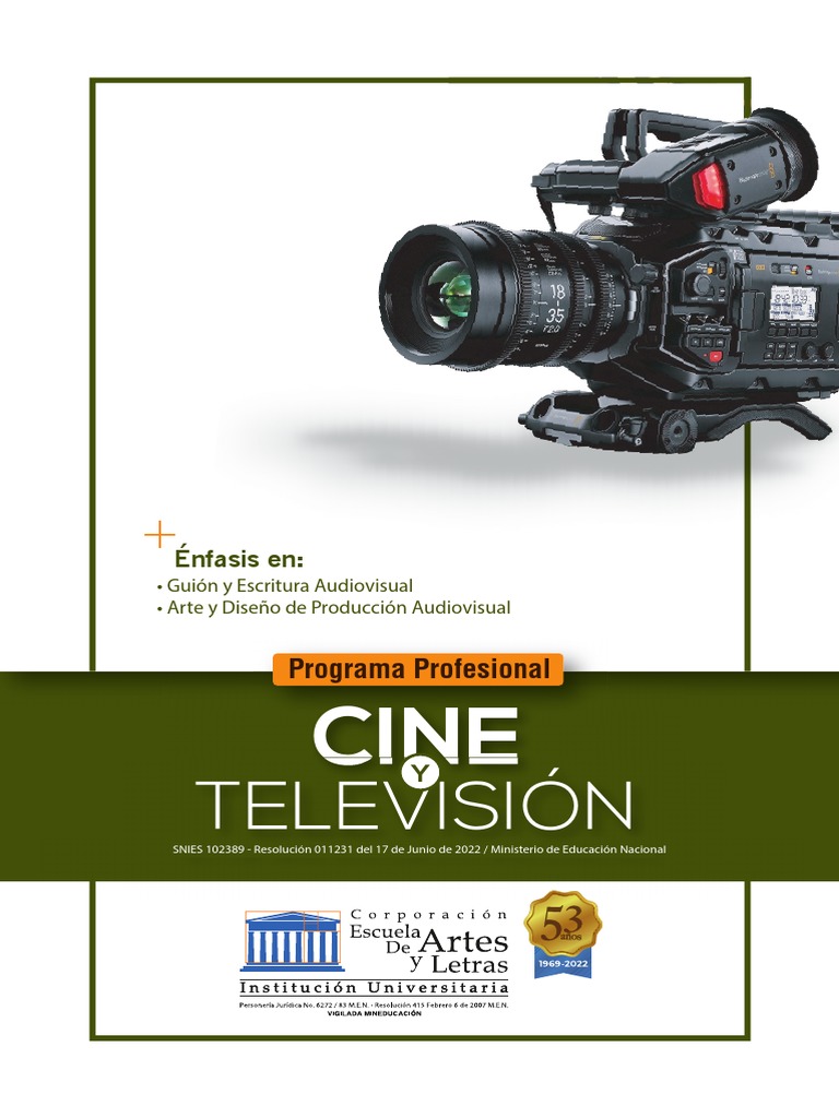 Programa Profesional en Cine y Televisión | PDF | Universidad | Diseño