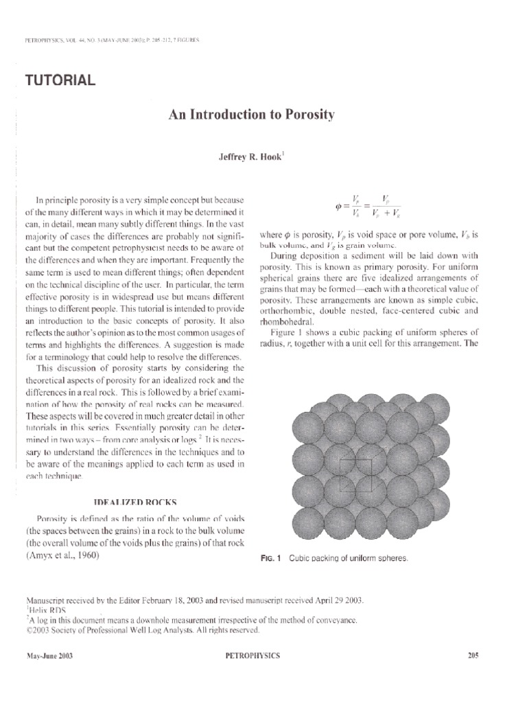 Petrophysics | PDF