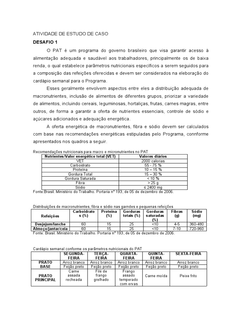Atividade de Estudo de Caso | PDF