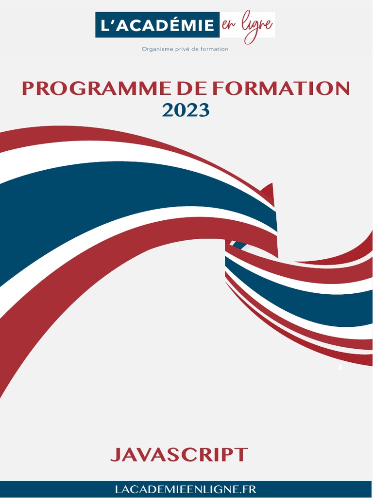 Formation en ligne : Programmation JavaScript | PDF | JavaScript ...