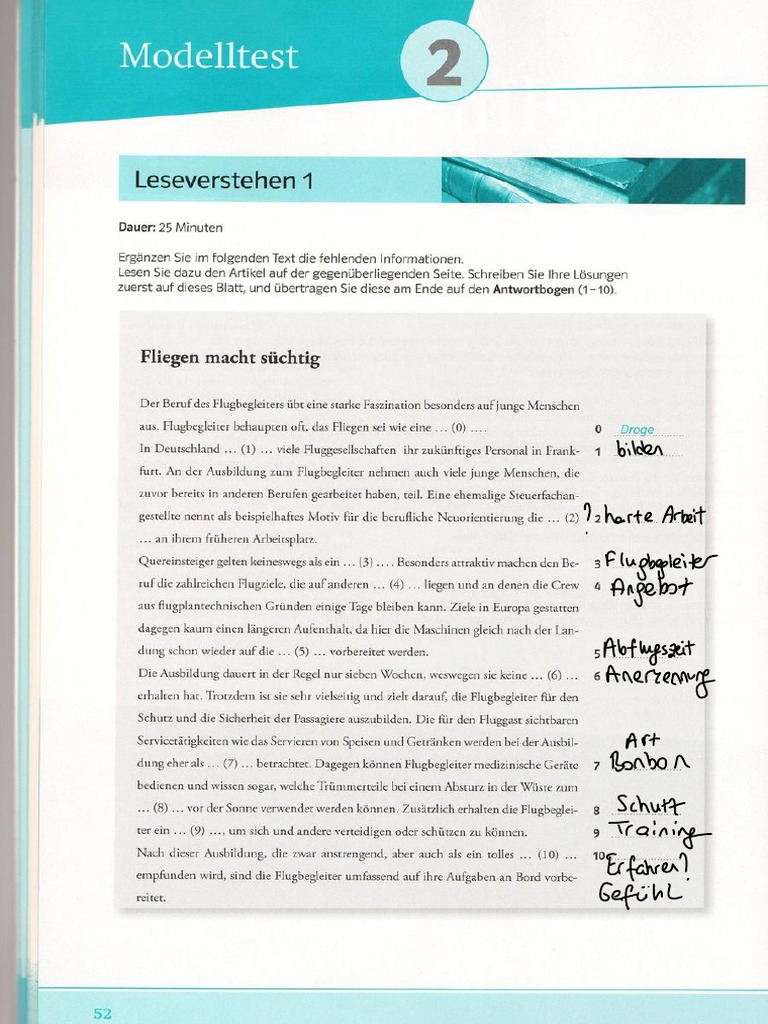 C1-A Leseverstehen Modelltest 2 - Neu | PDF