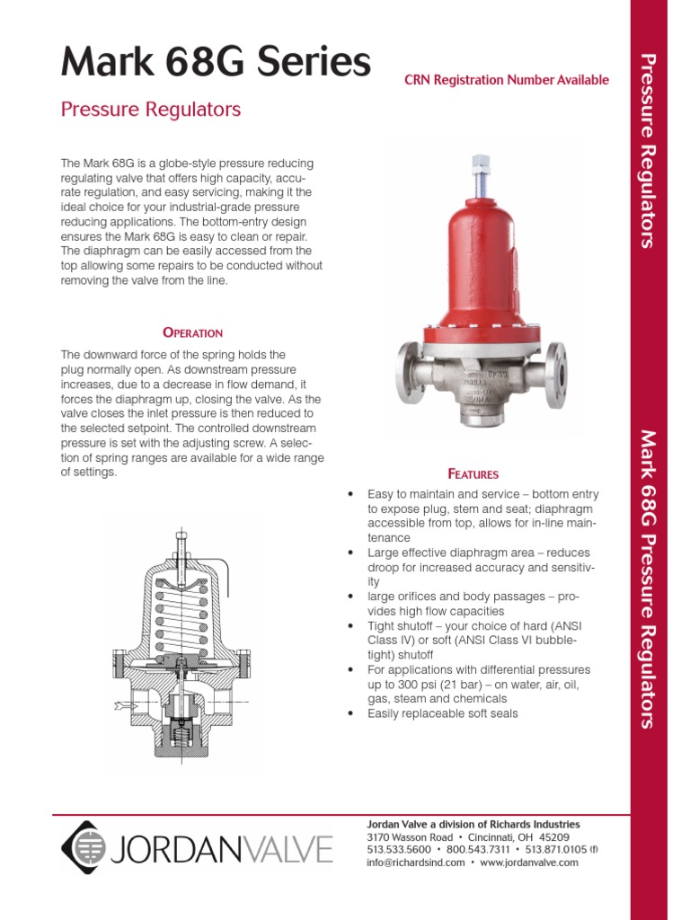 Mark 68G Pressure Regulator Overview | PDF