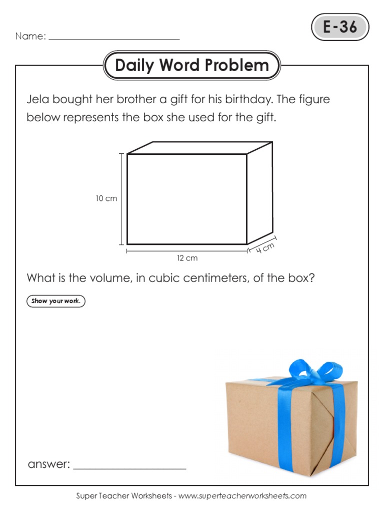 Daily Word Problem E36 40 - GIFTS | PDF | Metrology | Fruit