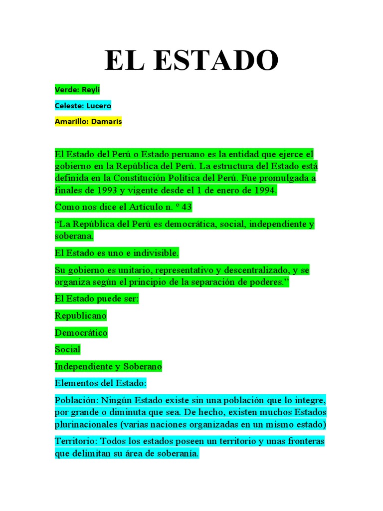 El Estado | PDF | Gobierno | Gobernancia