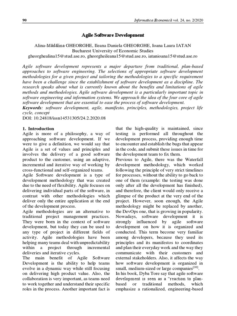 Agile Software Development | PDF