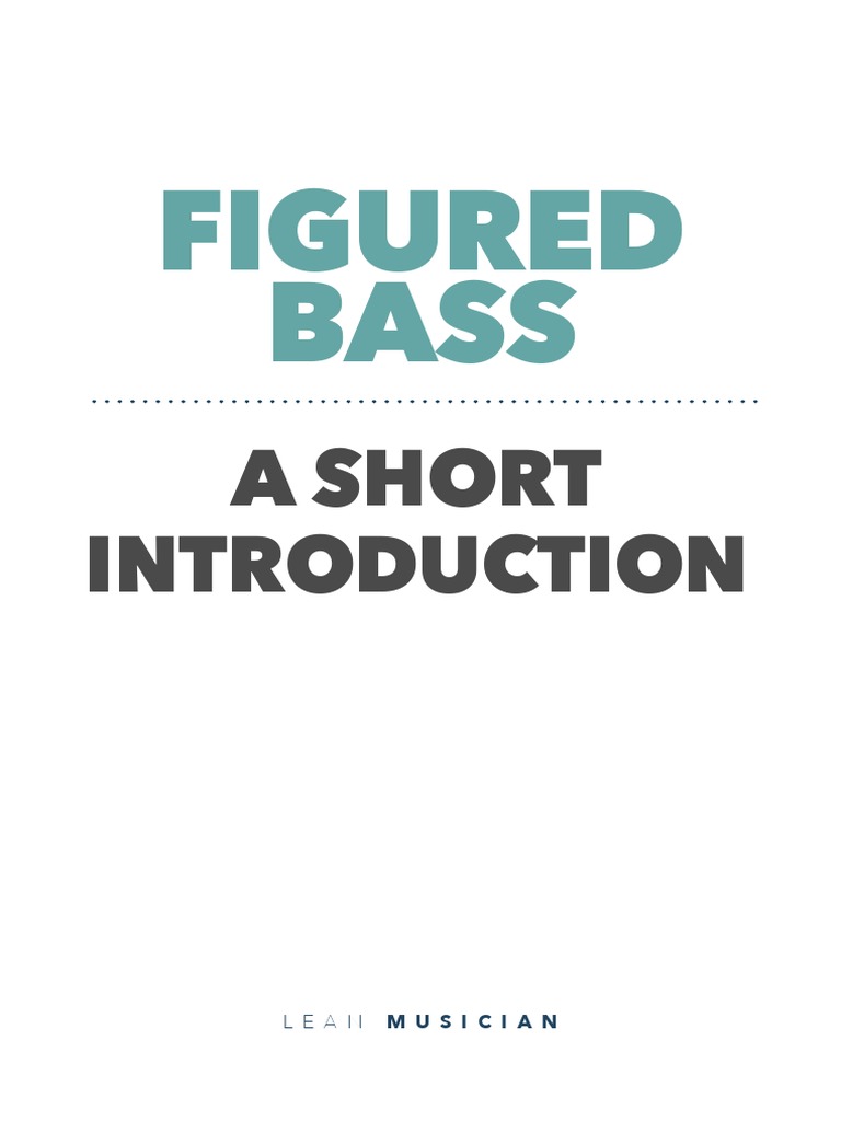 Understanding Figured Bass Basics | PDF