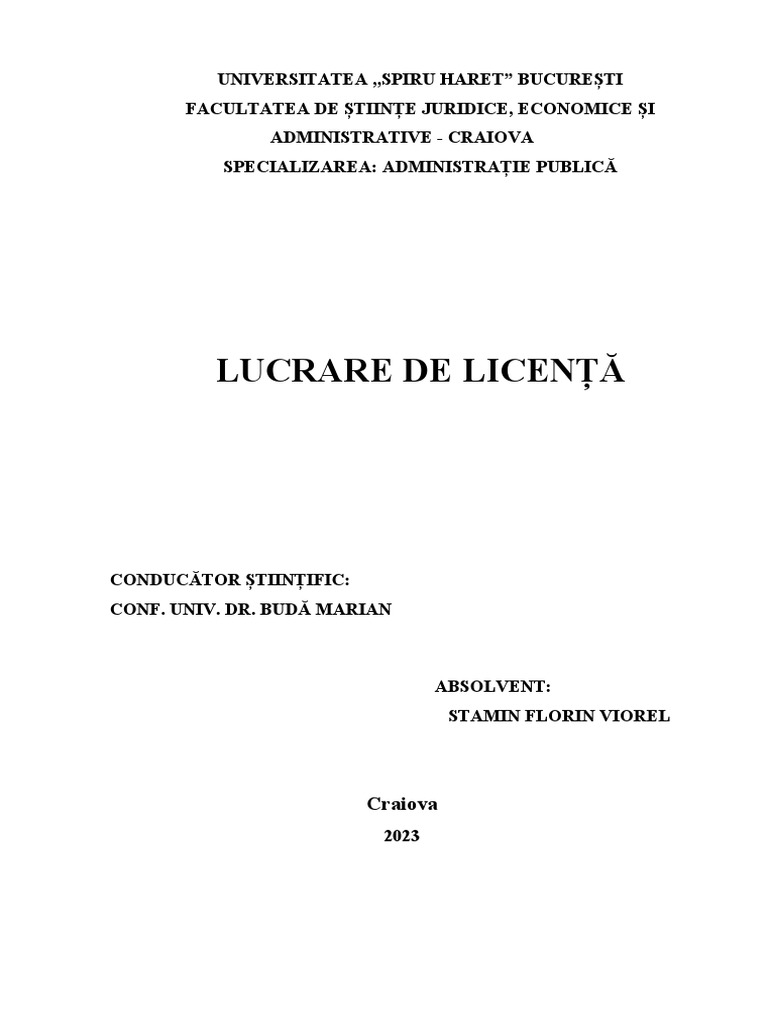 Licenta Expropriere | PDF