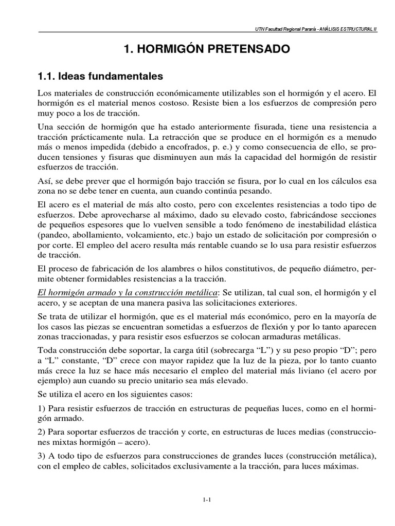 Hormigón Pretensado 2016 Pdf