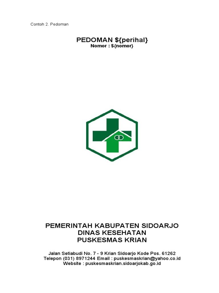 Contoh Pedoman | PDF