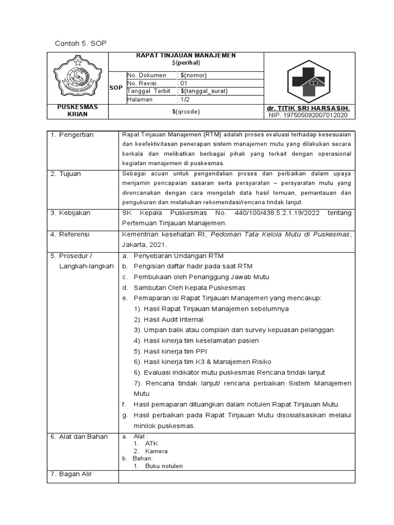 Contoh SOP | PDF