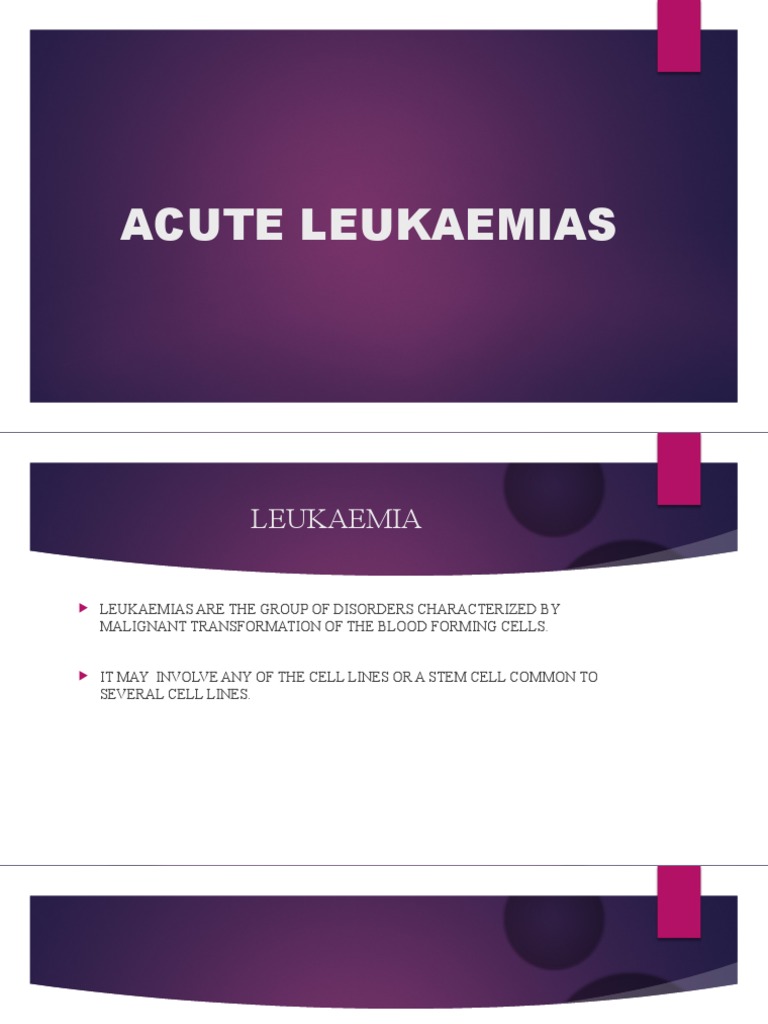Acute Leukaemias | PDF | Leukemia | Hematopoietic Stem Cell Transplantation