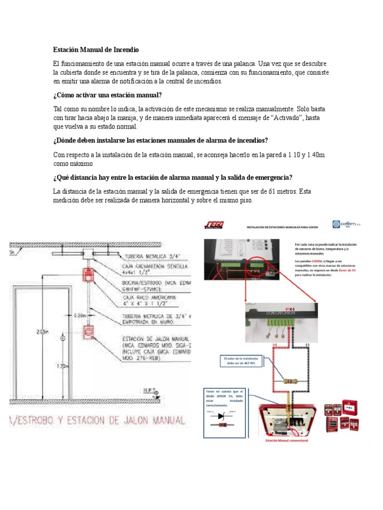 Estación Manual de Incendio | PDF