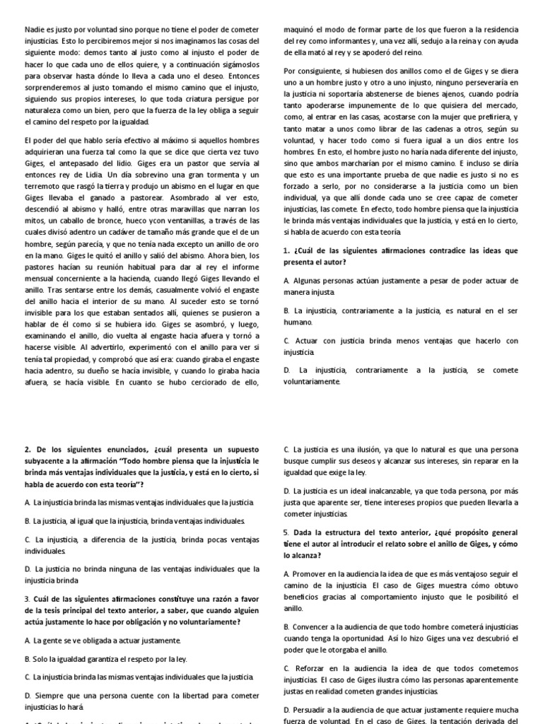 Prep. Icfes Texto 1 | PDF | Justicia | Crimen y violencia