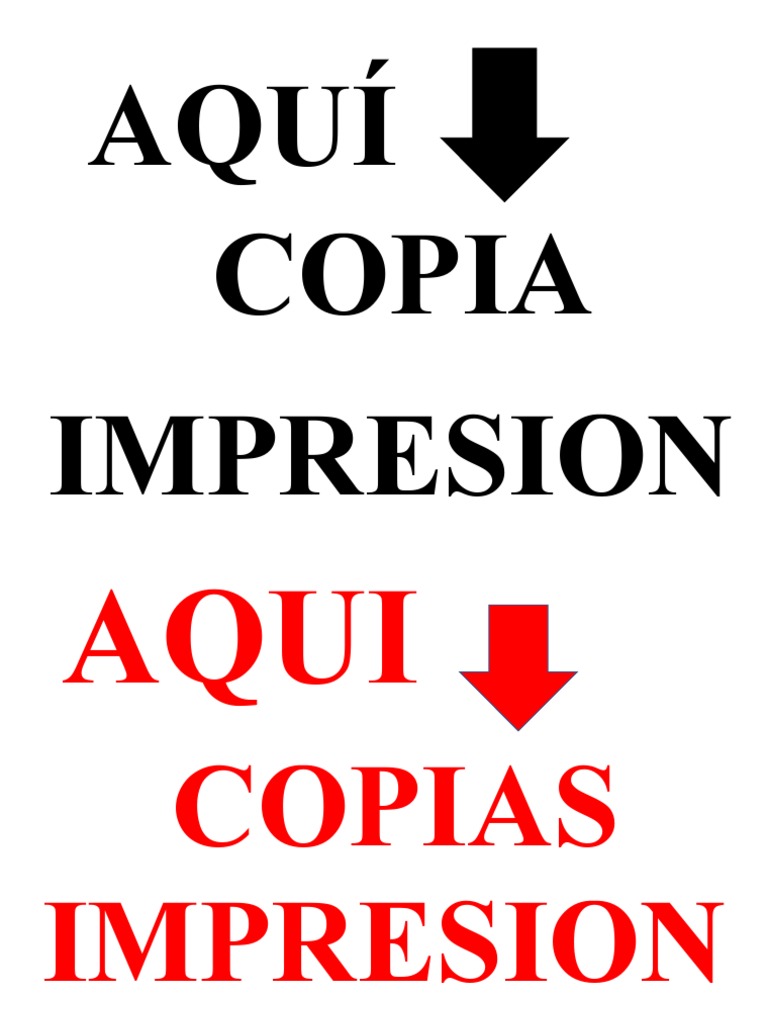 Copias y Impresiones | PDF
