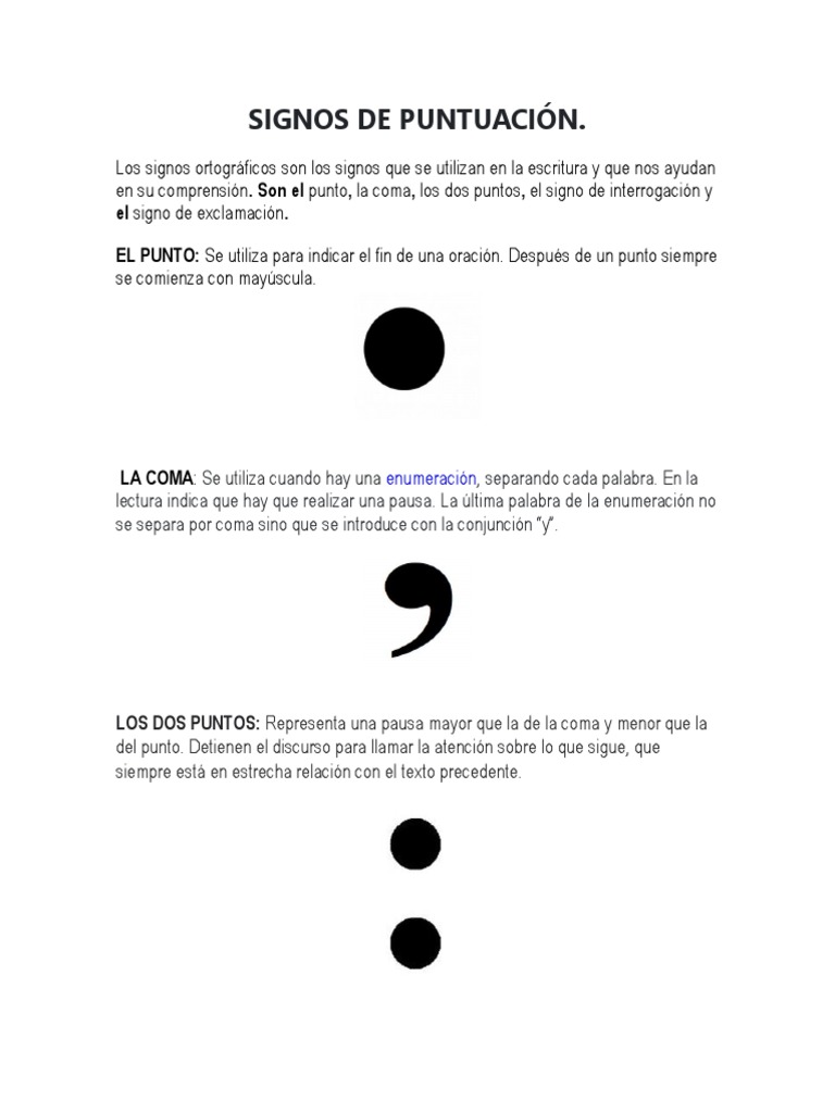 Signos de Puntuacion 2 | PDF | Artes del Lenguaje y Comunicación