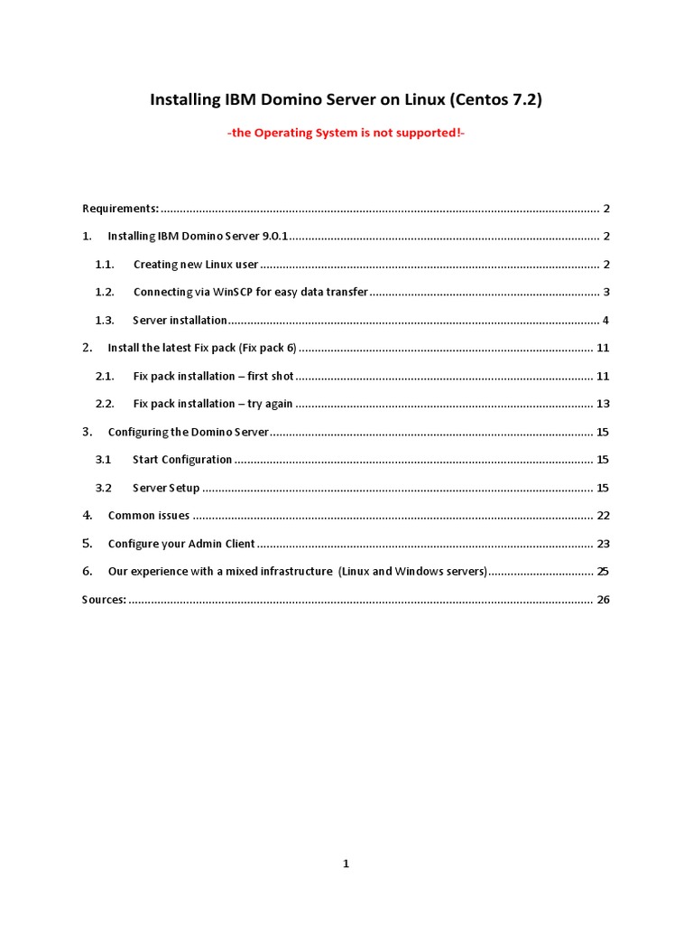 Installing IBM Domino Server on Linux | PDF | Superuser | Server (Computing)