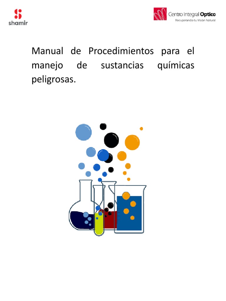 Manual de Procedimientos para El Manejo de Sustancias Químicas Peligrosas | PDF | Laboratorios ...