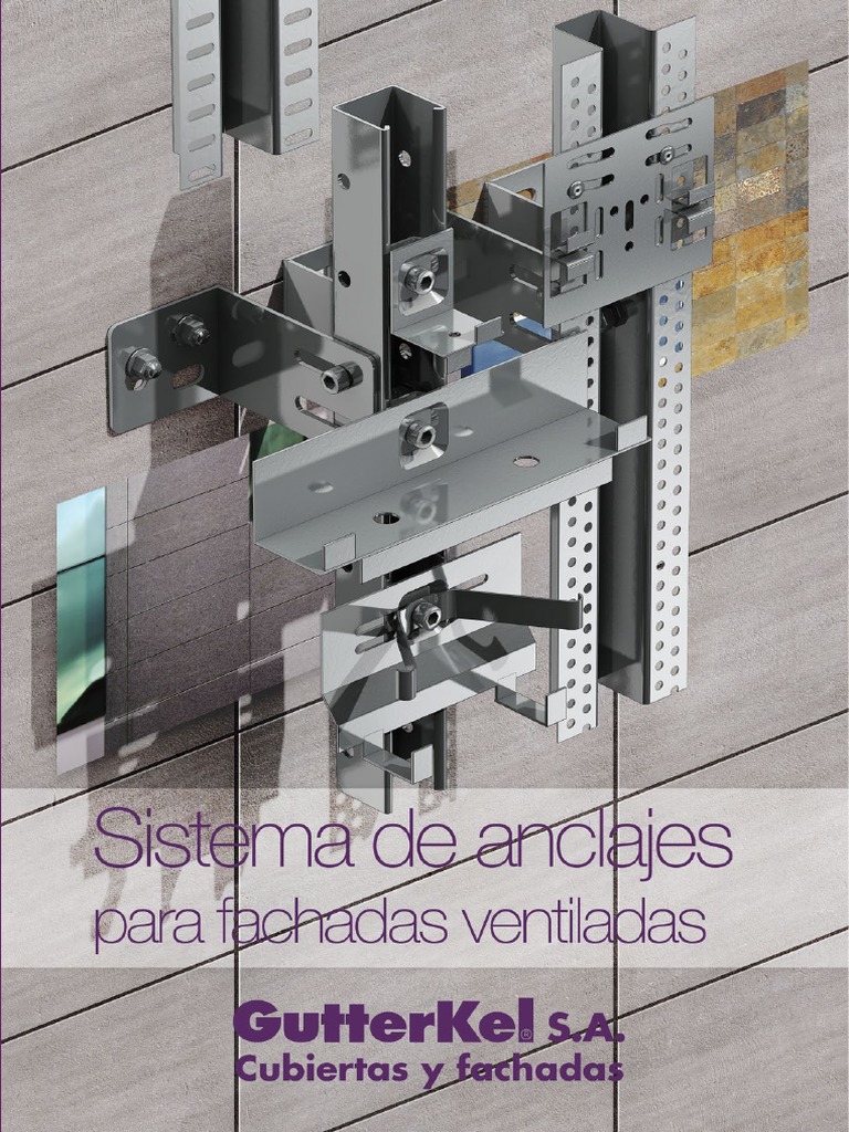 GUTTERKEL. Catálogo Sistemas y Anclajes para Fachadas | PDF | Aislamiento térmico | Tornillo