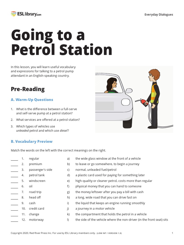 76 - Going To A Gas Station - UK | PDF | Filling Station | Gasoline