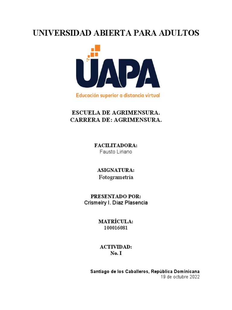 Fotogrametria 1 Cris | PDF