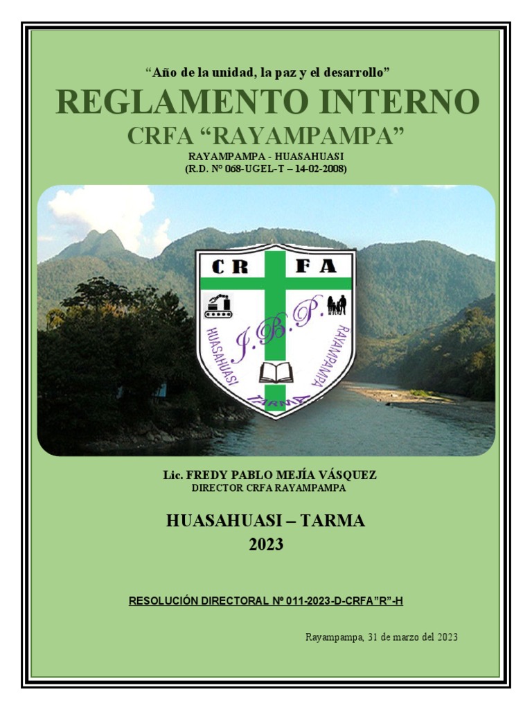 Reglamento Interno Del Crfa 2023 | PDF