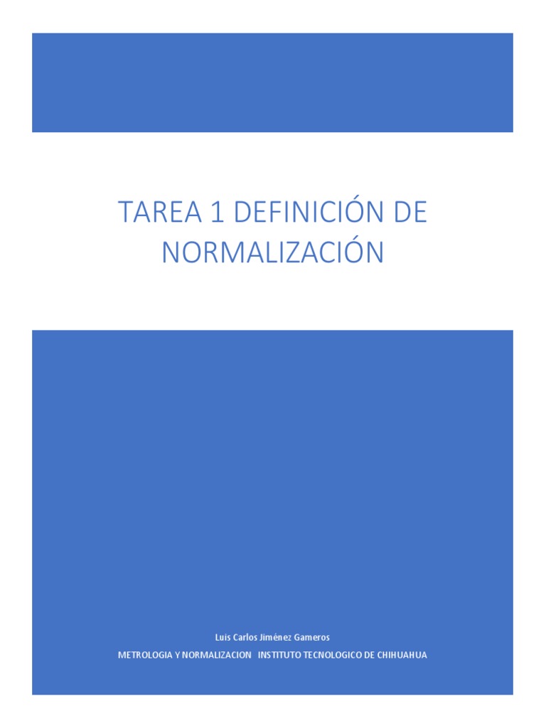 Normalización | PDF