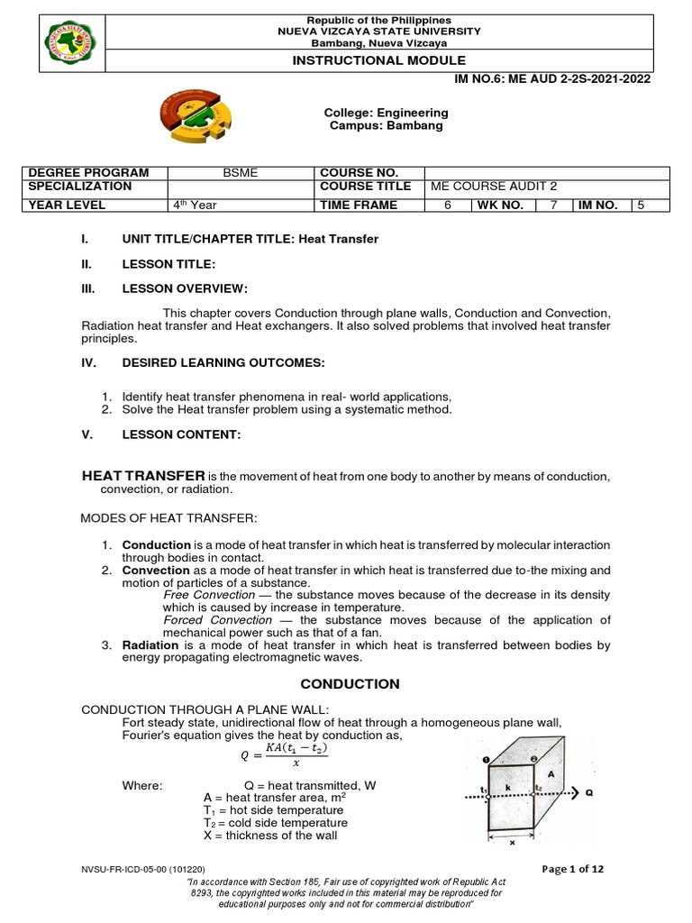 Reviewer in Heat Transfer | Download Free PDF | Heat Transfer | Thermal ...