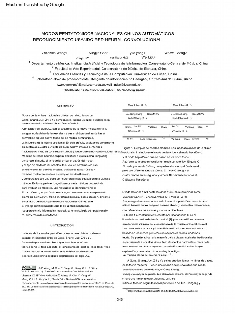 Chinese Pentatonic Modes-1 | PDF