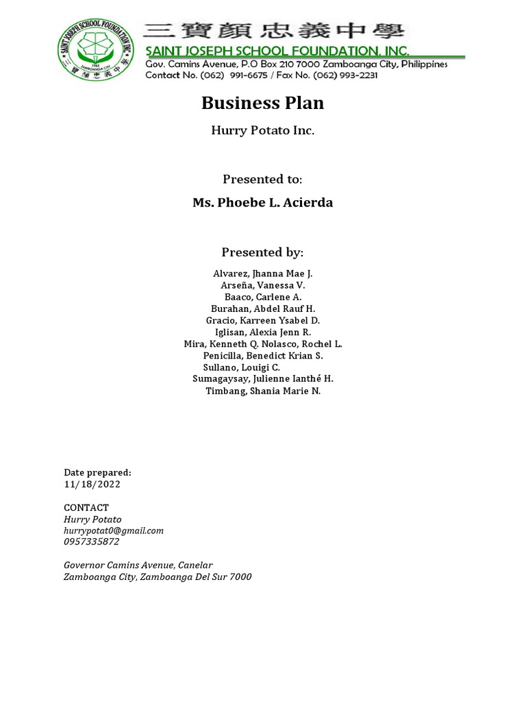 Business Plan | PDF | Marketing | Economies