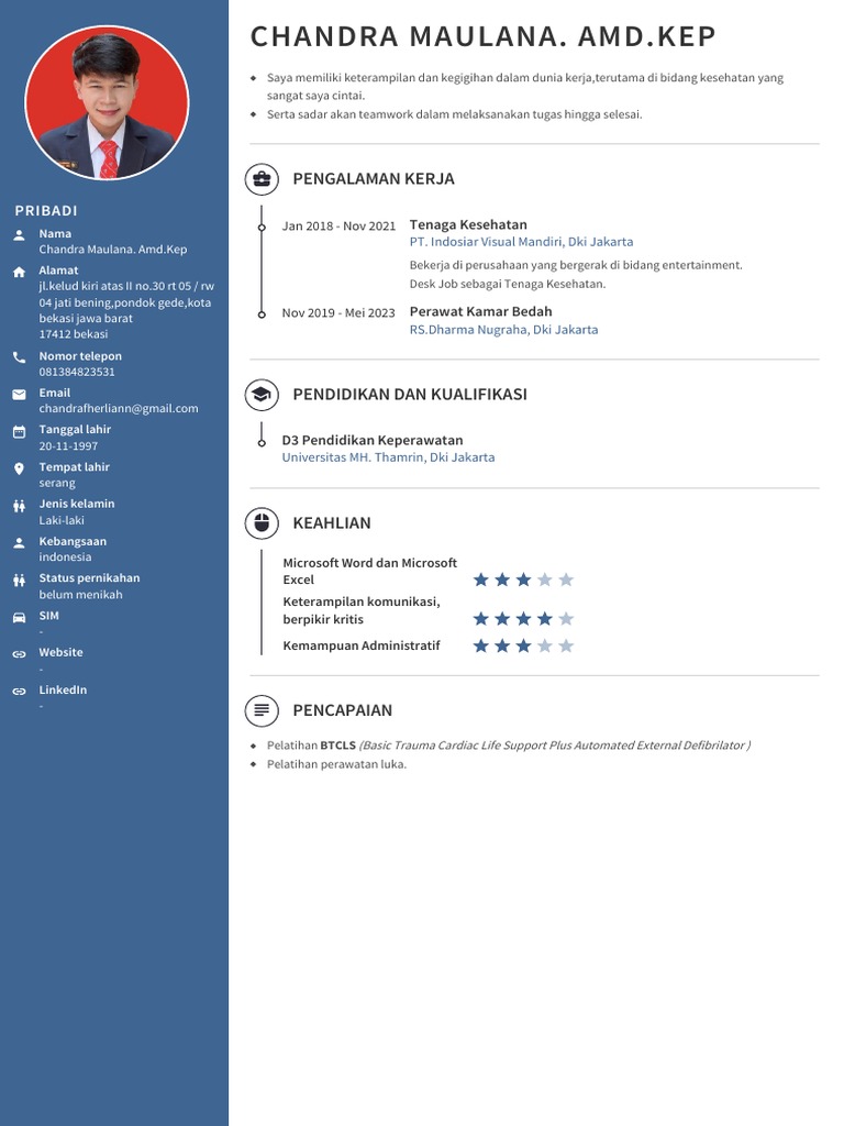 CV Chandra Maulana #1 - Salinan | PDF