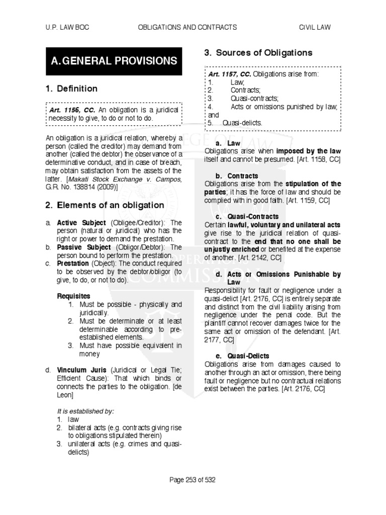 Obligations - Up Notes | PDF