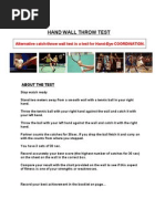 Alternate Hand Wall Toss Test | PDF