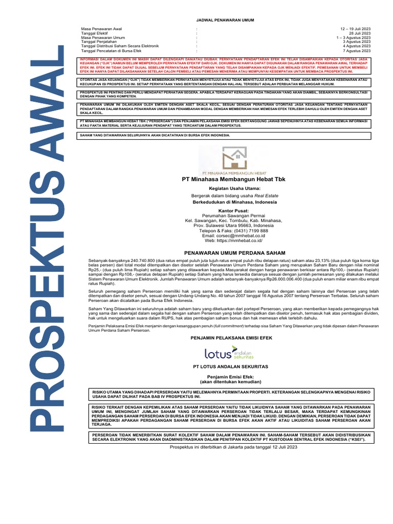 Prospektus HBAT | PDF