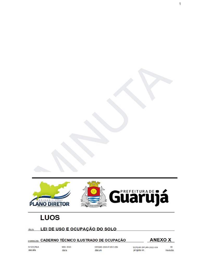 Luos - Anexo X - Caderno Tecnico Ilustrado de Ocupacao 1 | PDF