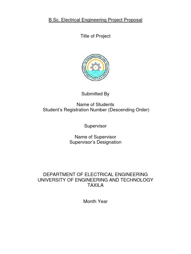 B.SC Project Proposal Format | PDF | Thesis | Digital Technology