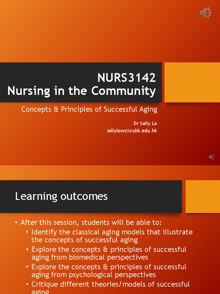 Principles of Successful Aging in Nursing | PDF | Ageing | Old Age