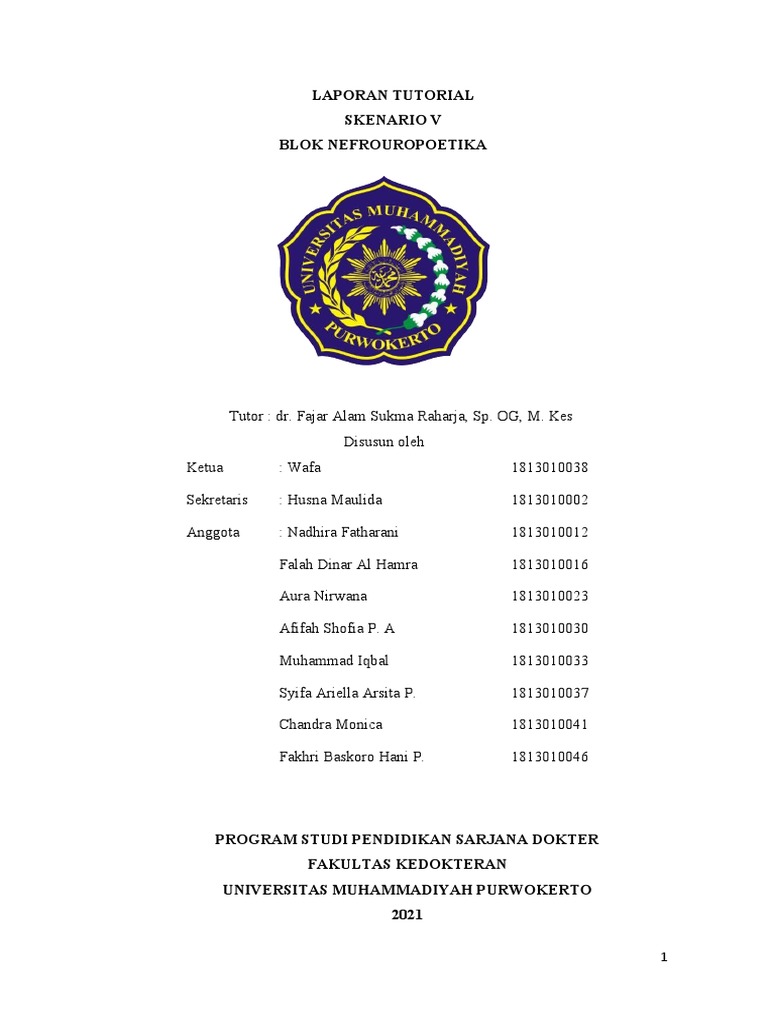 Laporan Tutorial Skenario 5 Blok 17 Kelompok 5 | PDF
